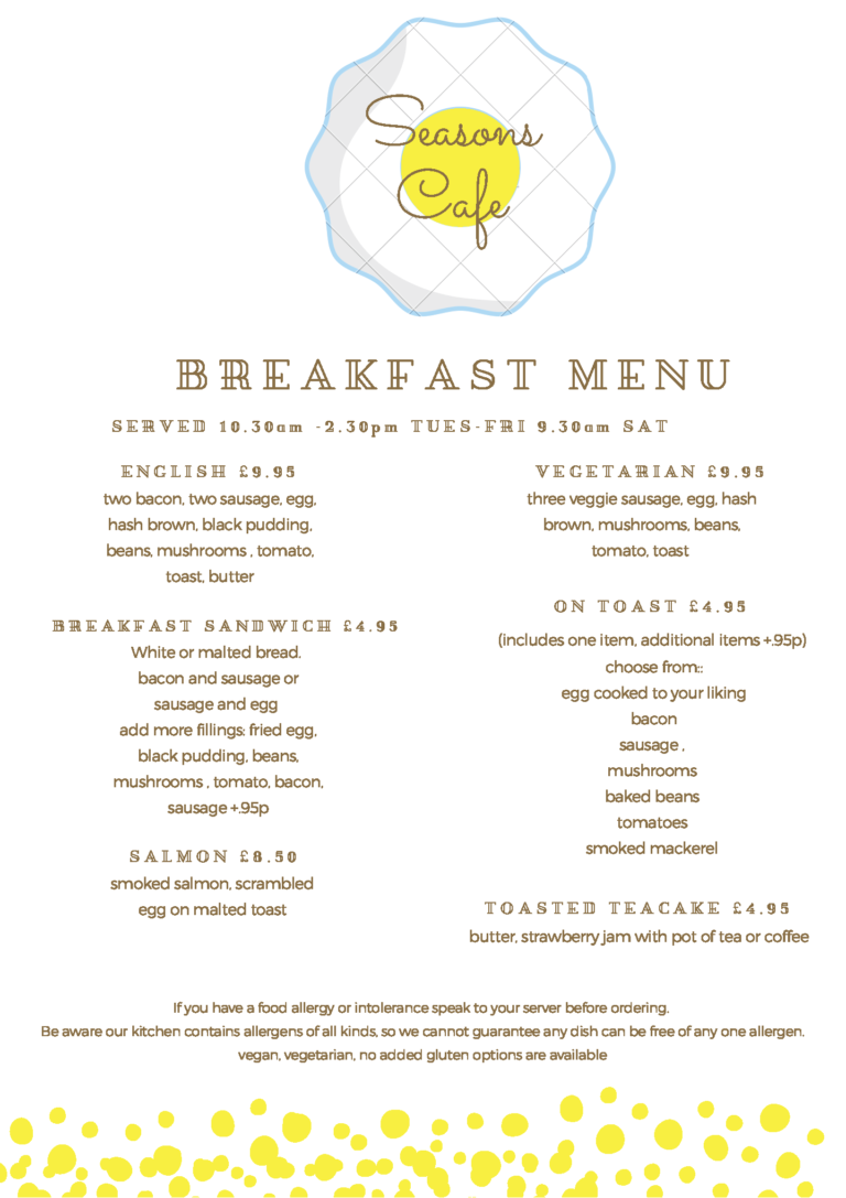 Menu – The Gate Hangs Well & Seasons