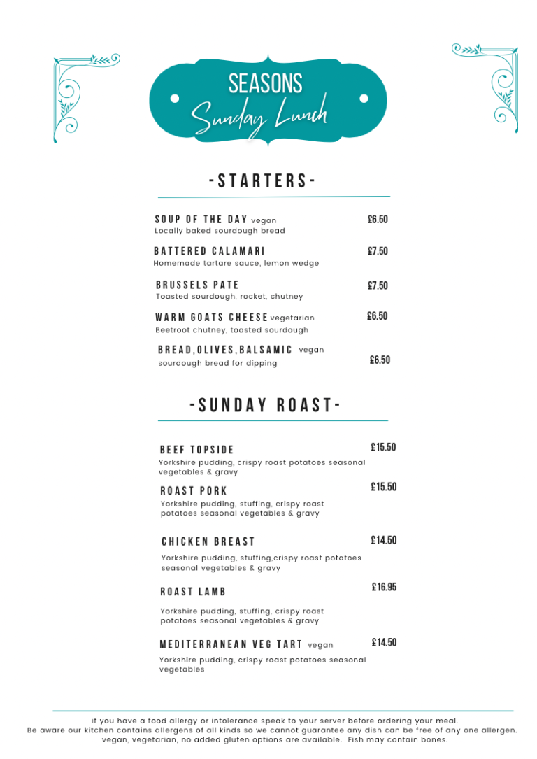 Sunday Roast – The Gate Hangs Well & Seasons