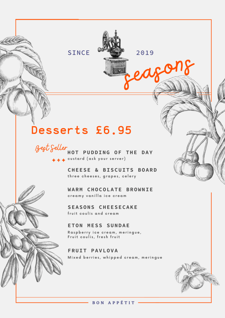 Menu – The Gate Hangs Well & Seasons