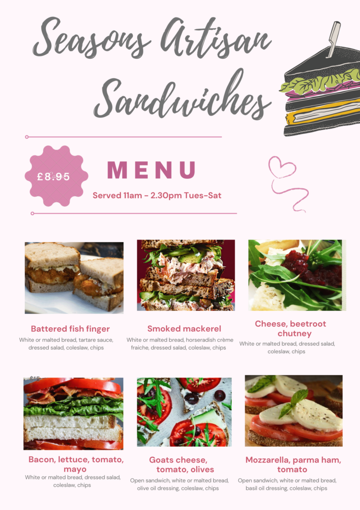 Menu – The Gate Hangs Well & Seasons