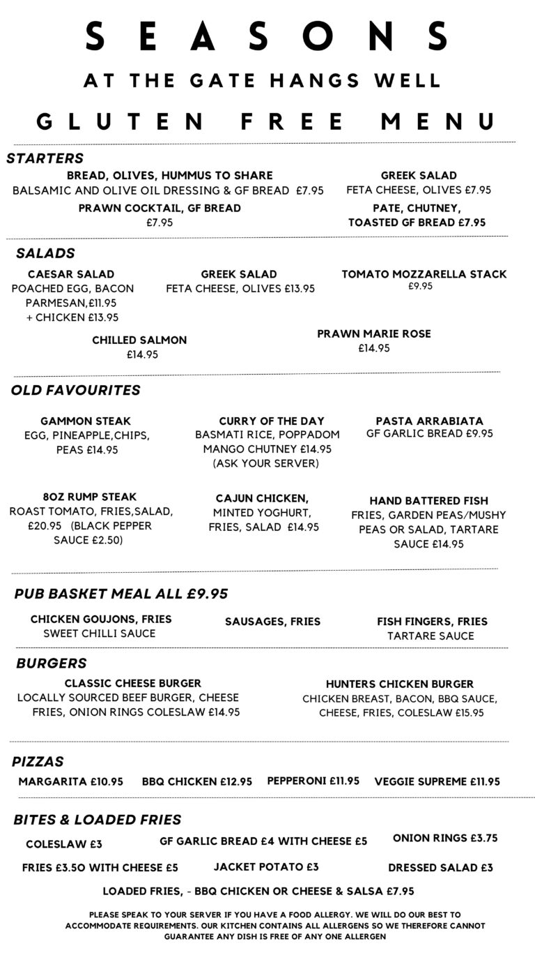 Menu – The Gate Hangs Well & Seasons